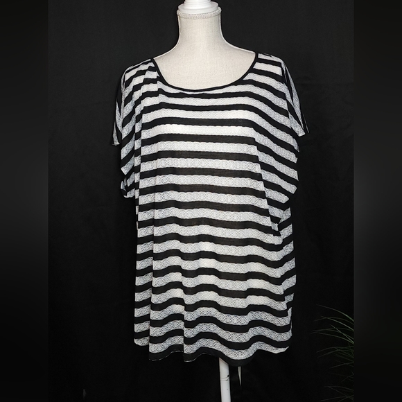 Cato | Tops | Cato Woman 2628 Black White Lace Blouse | Poshmark
